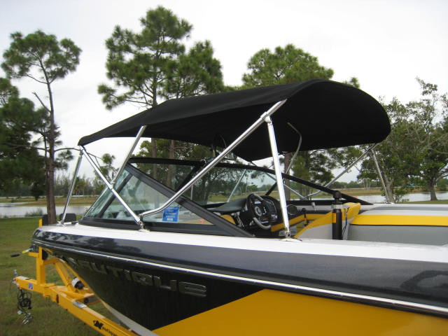 Deck Mounted Boat Bimini Top, Quick Release | OnlyInboards ...
