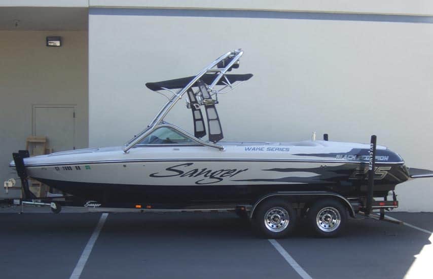 Sanger Wake Air Tower Bimini | OnlyInboards.com